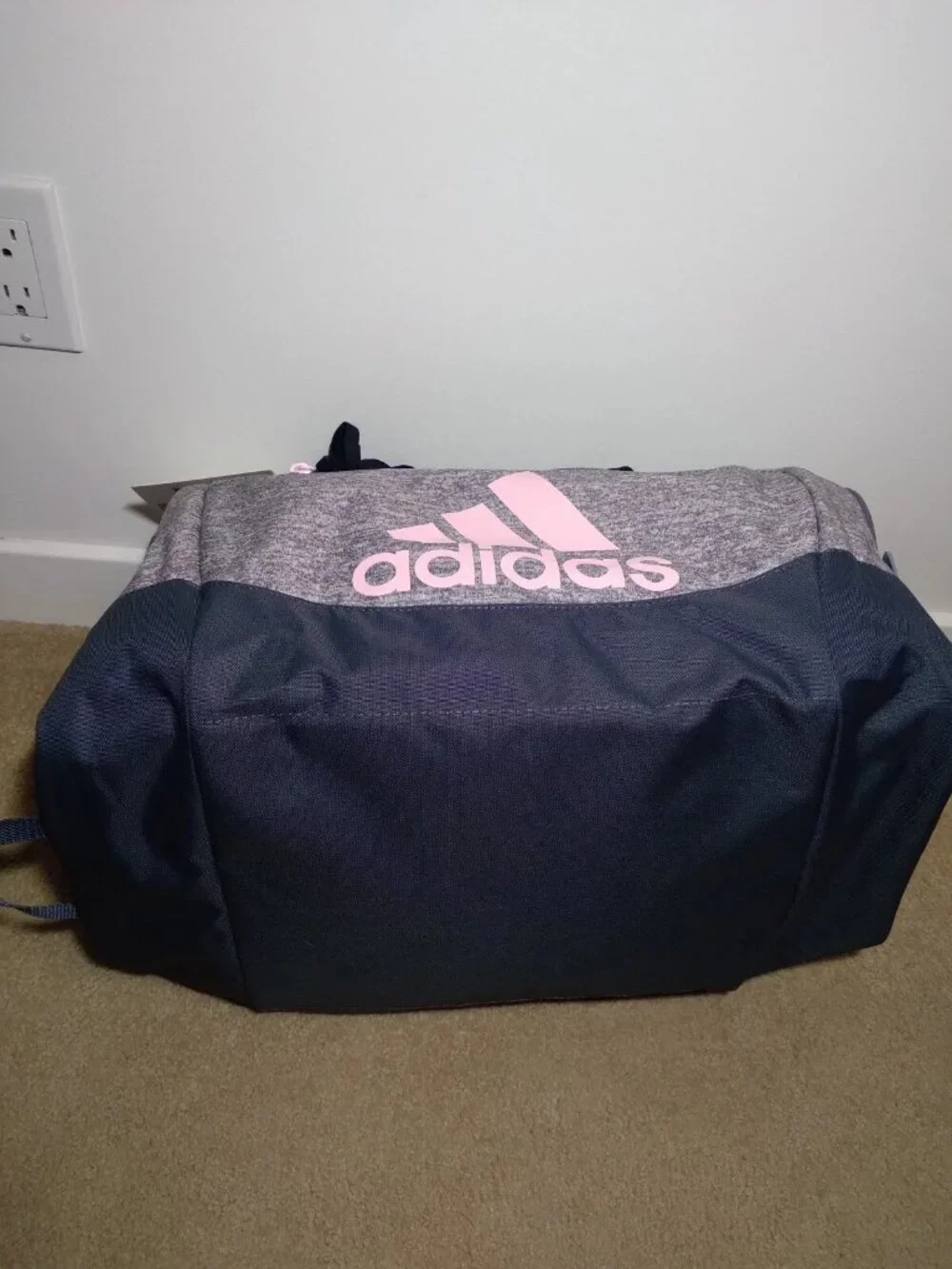 adidas | Bags | Adidas Defender Iv Small Duffel Gym Bag Gray Rosepink ...